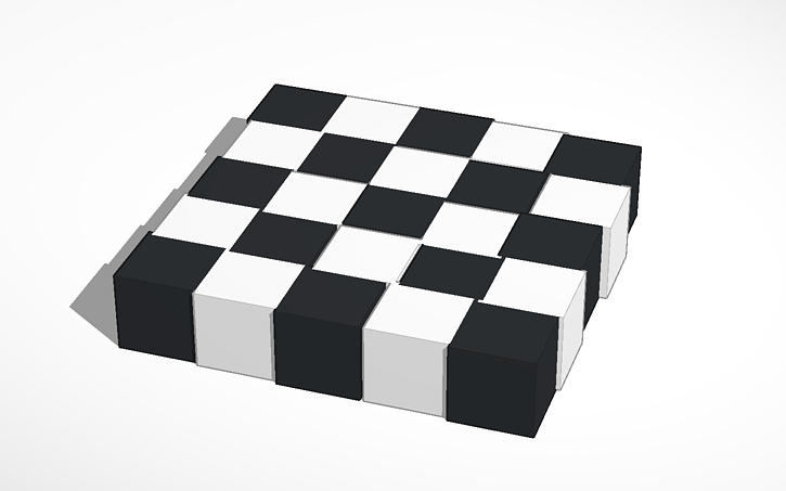 3D design JonathanW_MiniChess/CheckerBoard | Tinkercad