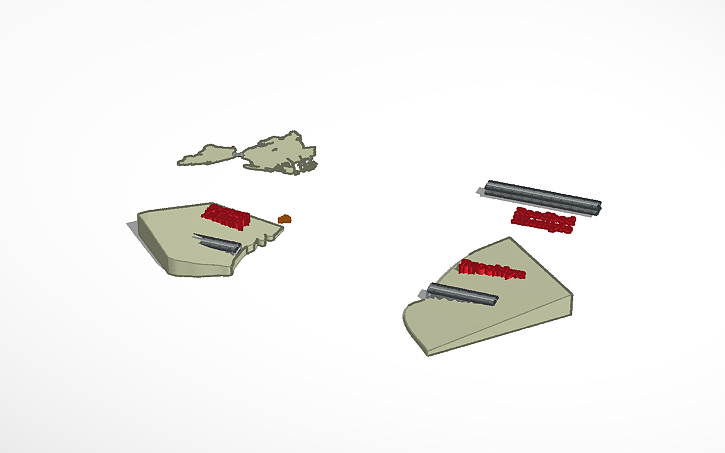 3D design Civil Engineer - Bridge Building - Tinkercad