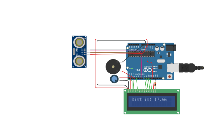 Circuit design car_parking - Tinkercad