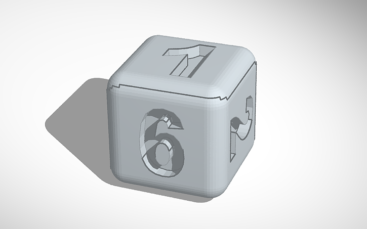 3D design Brandon Seitz - Die - Tinkercad