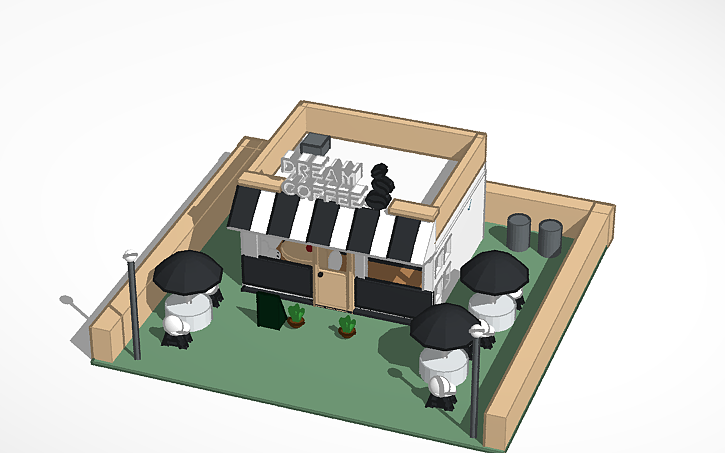 3D design CHRIS DREAM CAFE - Tinkercad
