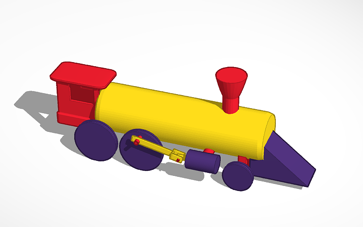 3D design Steam Locomotive - Tinkercad