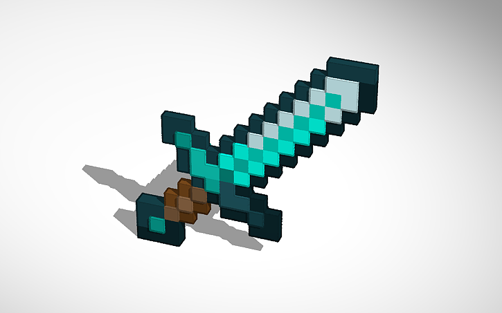 3D design Diamond Sword - Tinkercad
