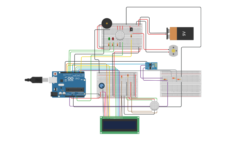 Circuit design Microprocessor simulation - Tinkercad