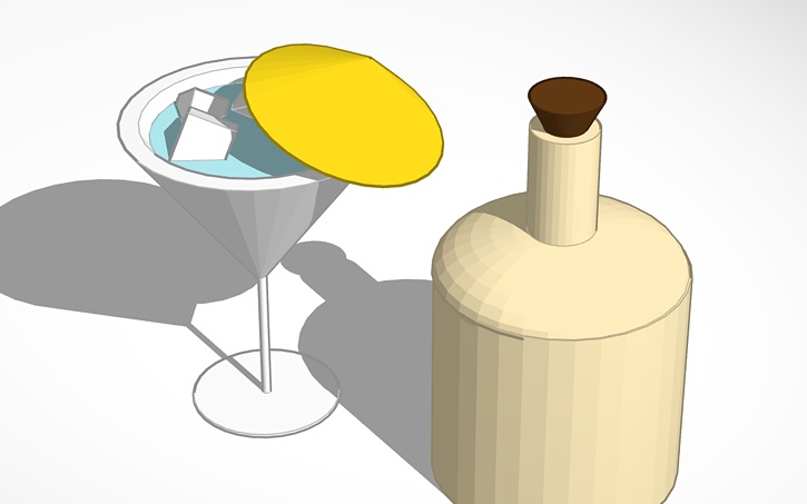 3D design Wine and Cup | Tinkercad