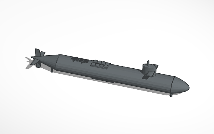 3D design Los Angles class submarine | Tinkercad