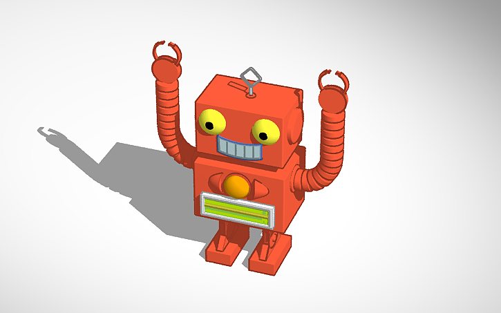3D design Rubbadubbers - Reg the Robot - Tinkercad