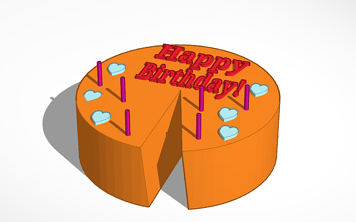 3D design cake - Tinkercad