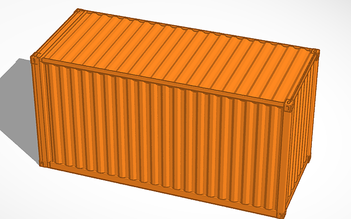 3d Design Shipping Container Tinkercad
