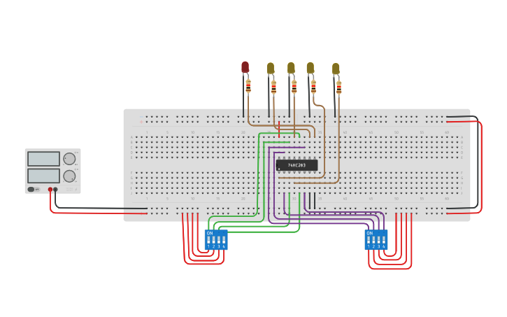 Circuit design 74HC283 ΑΓΓΕΛΟΣ ΤΣΕΛΑΝΙ - Tinkercad