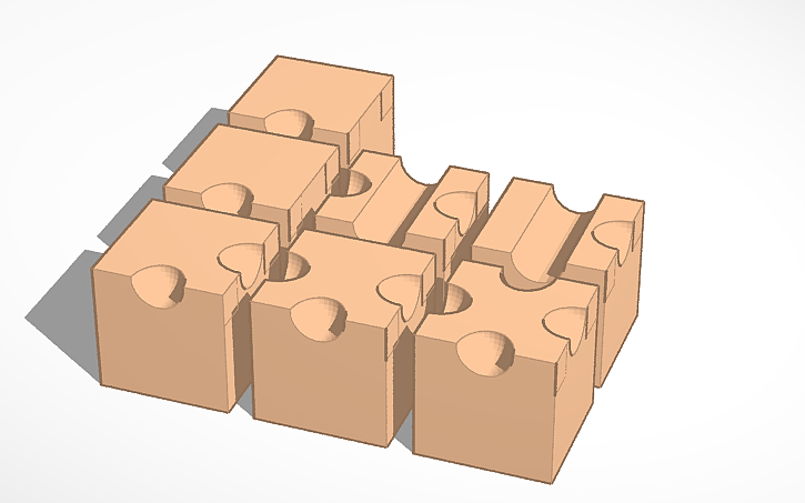 3D design Cuboro Blockage things - Tinkercad