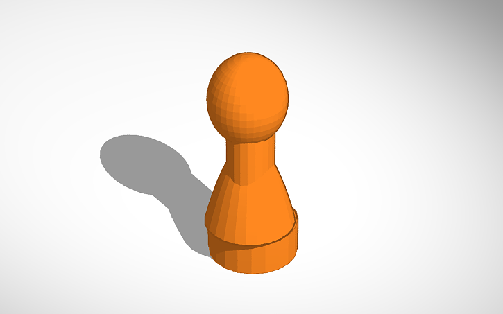 3D design pawn | Tinkercad