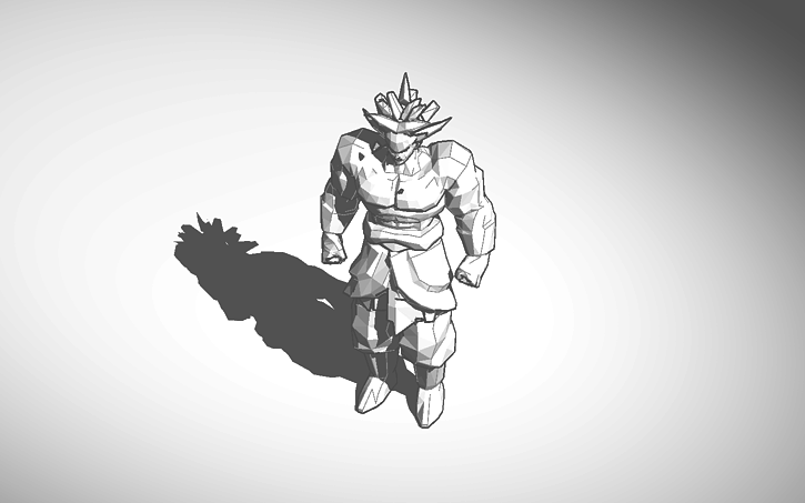 3D design Broly - Tinkercad