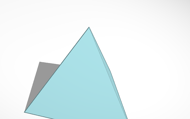 3D design Tetraeder - Tinkercad
