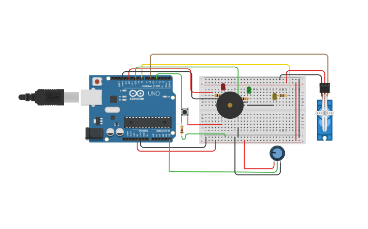 Circuit design Programación Final | Tinkercad