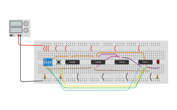 Circuit design LAB3.EXE2 - Tinkercad