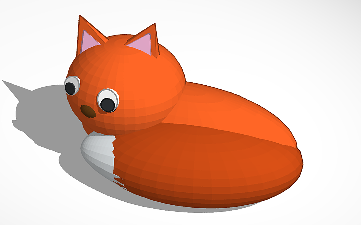 3D design The Scale of The Fox Tail - Tinkercad