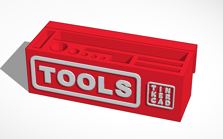 3D design Tool Holder - Tinkercad