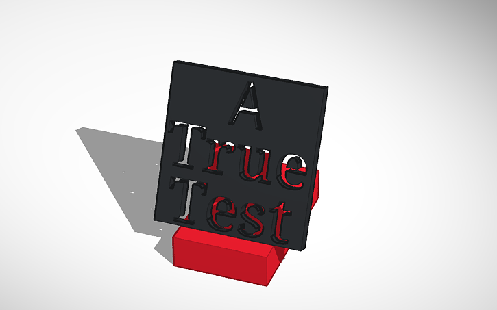 3D design A true test | Tinkercad
