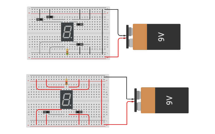 Circuit Design Display De Siete Segmentos Tinkercad