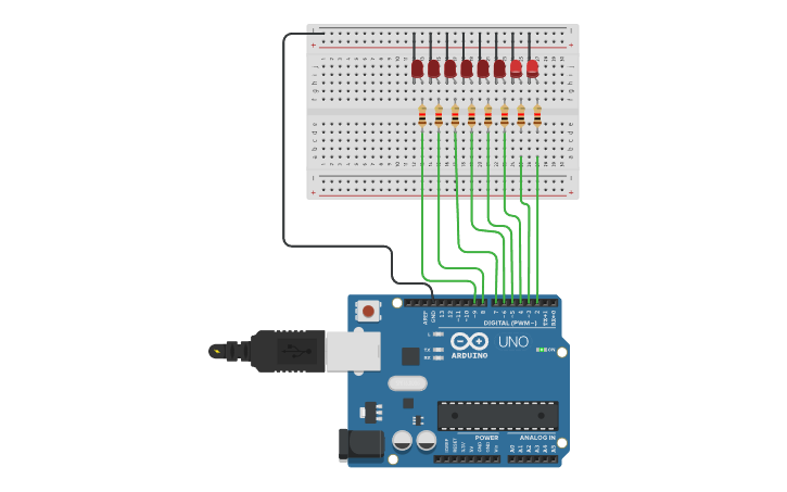 Circuit design 1(A) 2 - Tinkercad