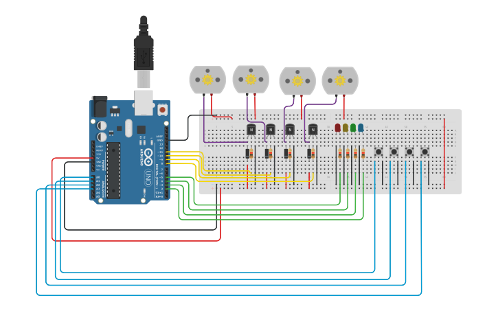 Circuit design Vending Machine design - Tinkercad