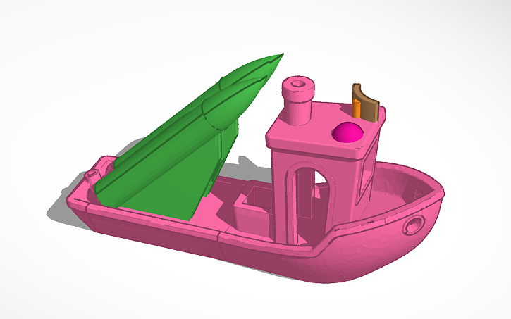 3D design Fast Attack Missile Benchy - Tinkercad