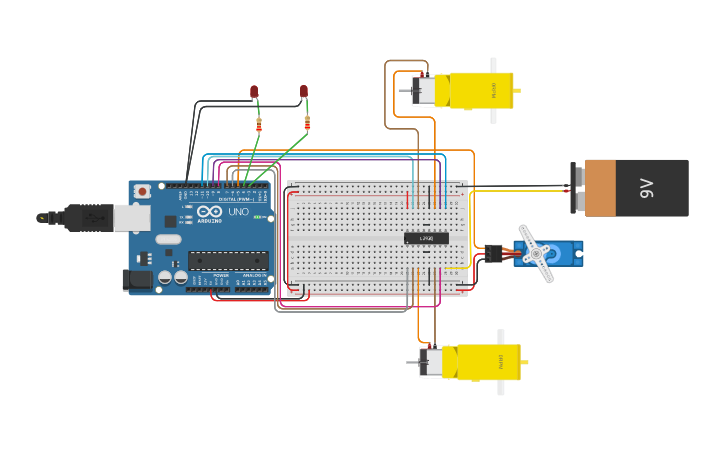 Circuit Design Copy Of Урок 11 Tinkercad