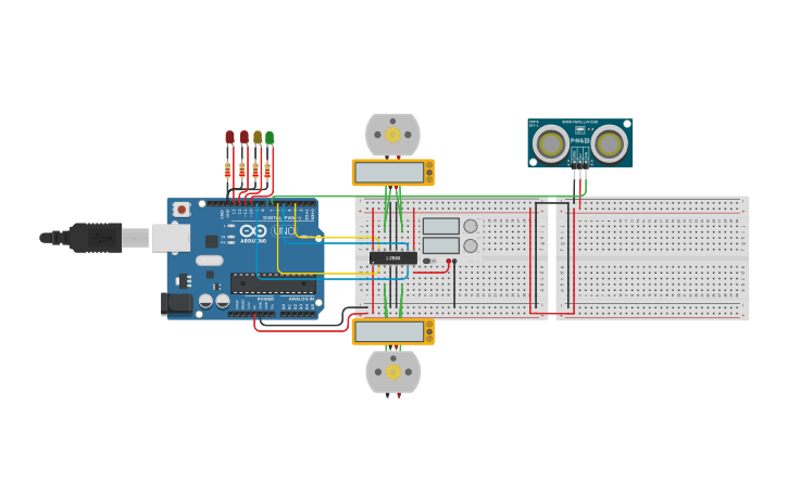 Circuit design DC Motor interfacing using L293D (MOD) - Tinkercad