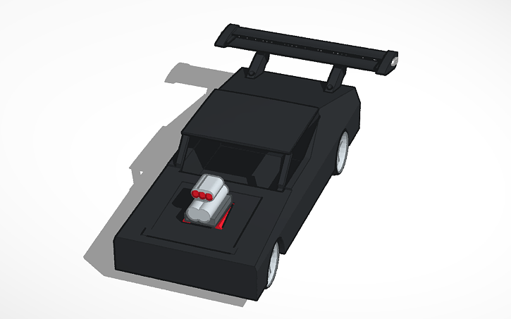 3D design drag car - Tinkercad