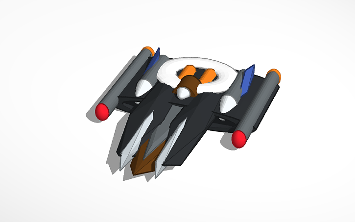 3D design space ship - Tinkercad