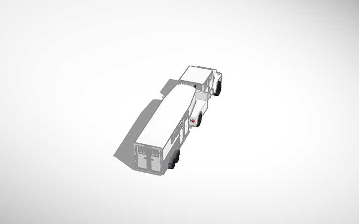 3D design international flatbed and livestock trailer - Tinkercad