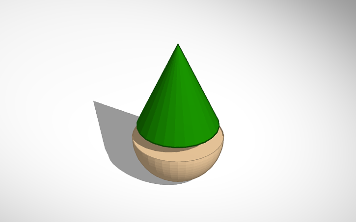 3D design Evergreen Tree - Tinkercad