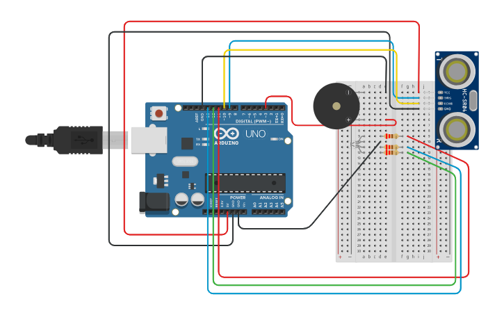 Circuit design IOT EZET - Tinkercad