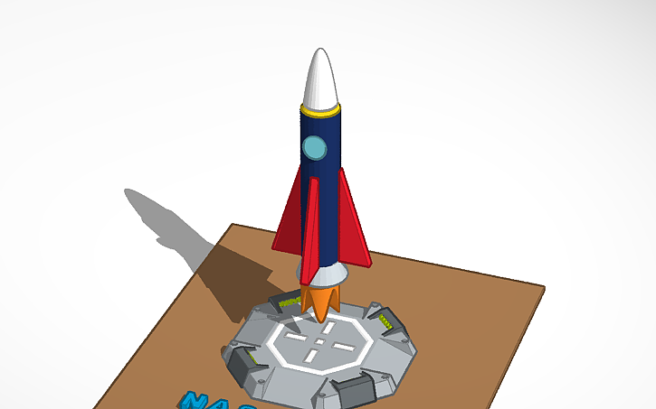3D design Rocket-A - Tinkercad