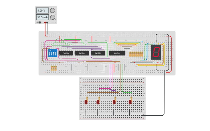 Circuit design DECODER - Tinkercad