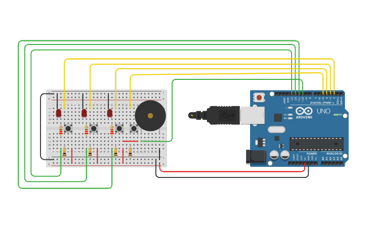 Circuit design buzzer | Tinkercad