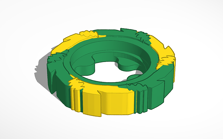 3D design Barrage deadlock base - Tinkercad
