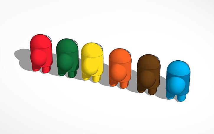 3D design Among us dudes | Tinkercad