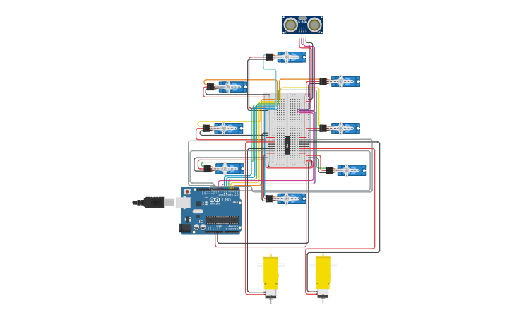 Circuit design Robot Humanoide-Chelsea Cortez | Tinkercad