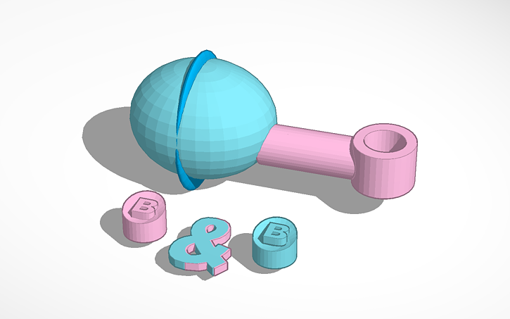 3D design B & B for Baby Shower | Tinkercad