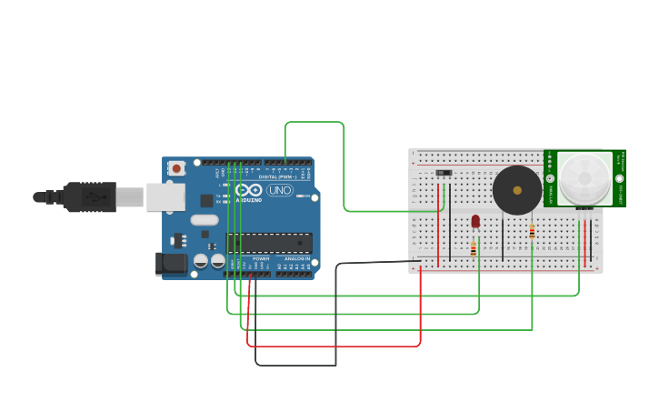 Circuit Design Exp 6 Theft Alarm Tinkercad