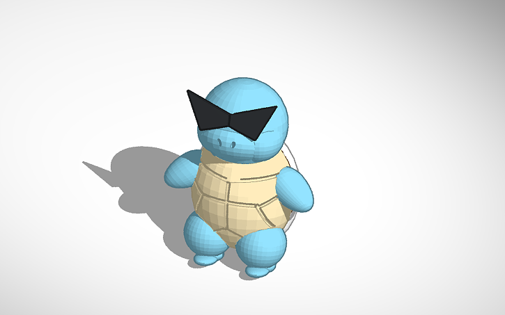 3D design Squirtle - Tinkercad