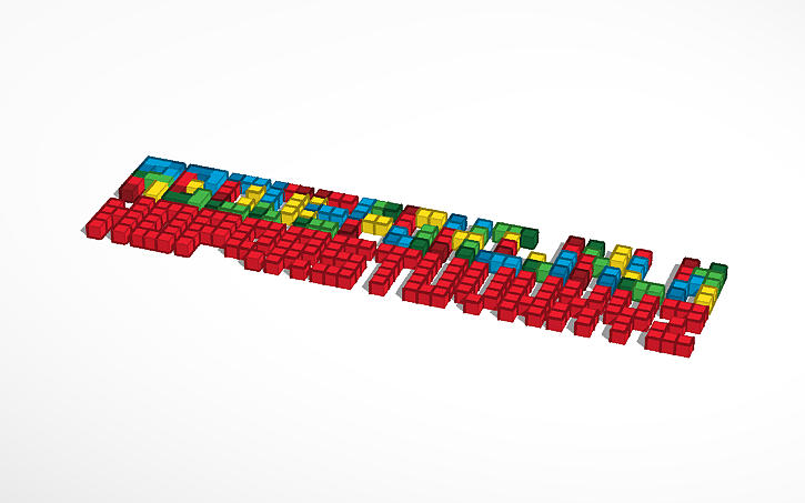 3D design Google Alphabet - Tinkercad