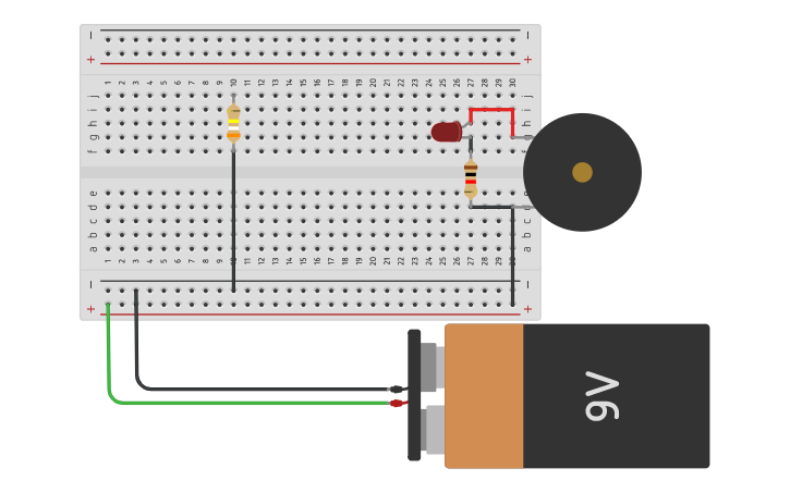 Circuit Design Simple Door Security Alarm System Tinkercad