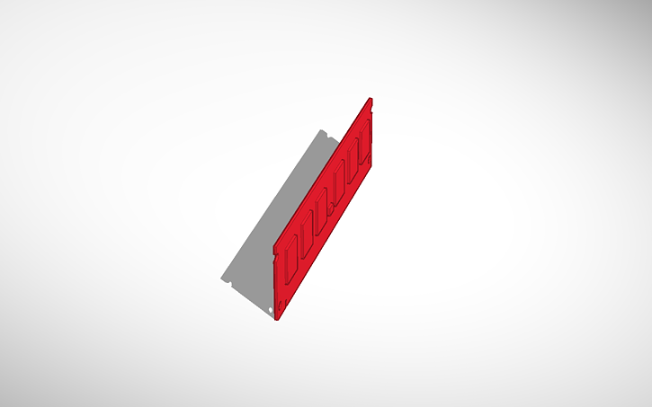 3D design RAM MODULE - Tinkercad