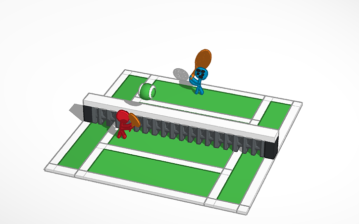 3D design Tennis Match | Tinkercad