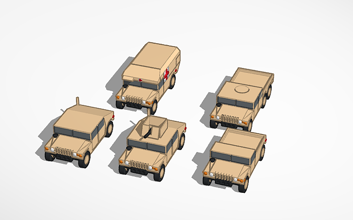 3D design Humvee Part 1 - Tinkercad