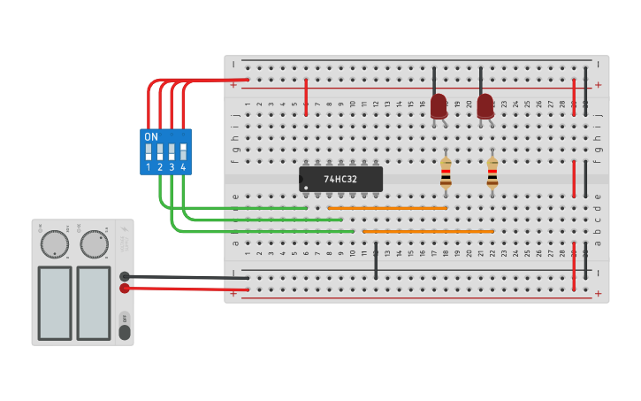 Circuit design Encoder - Tinkercad