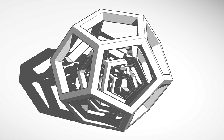 3d Design Hollow Dodecahedron Tinkercad